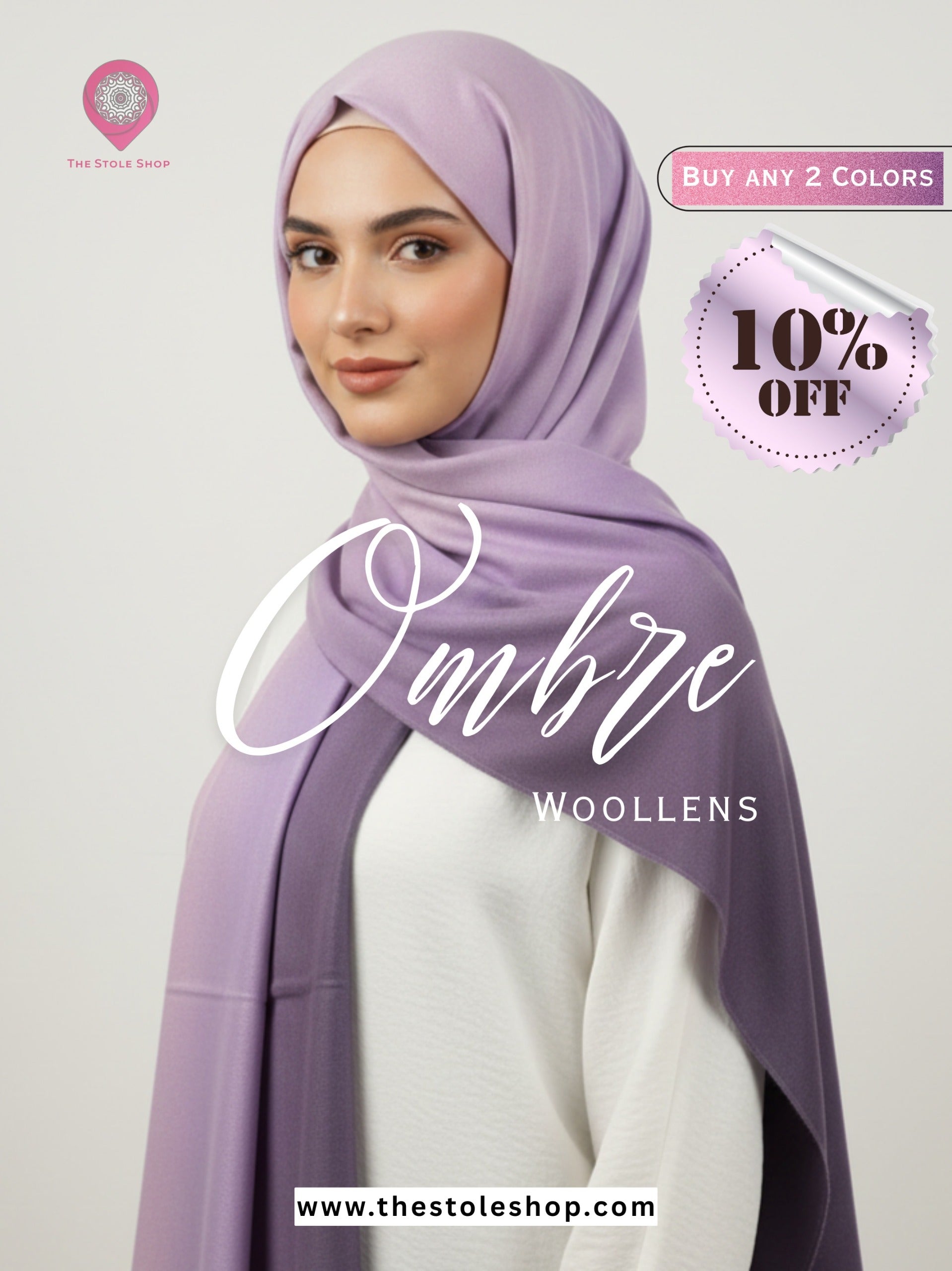 Signature Ombre Woolen Hijabs – The Stole Shop
