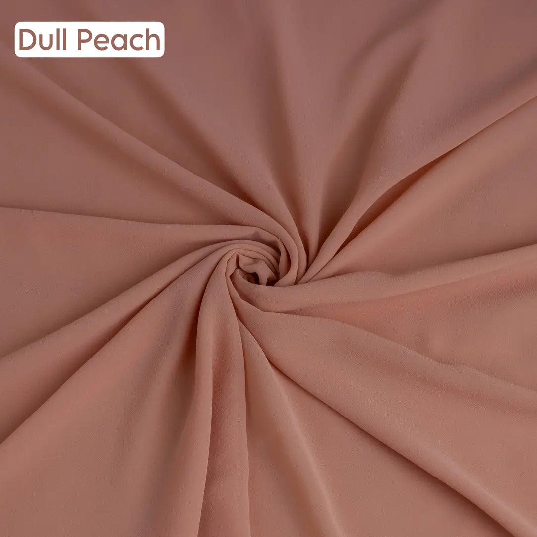 Georgette – Dull Peach – The Stole Shop