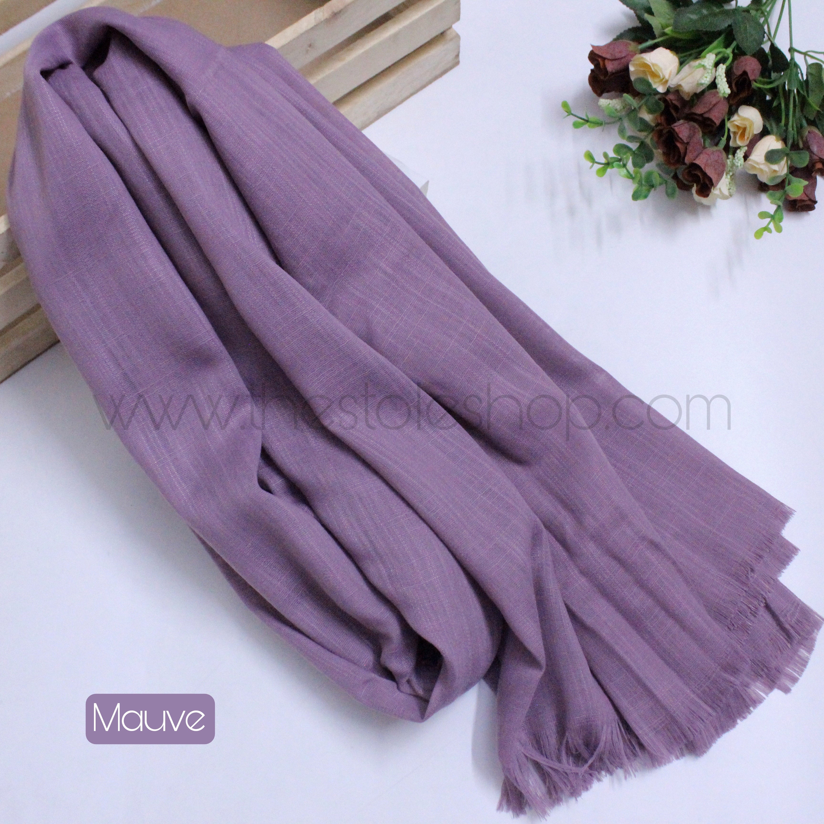 Premium Turkish – Slub Textured (Regular Width) – Mauve